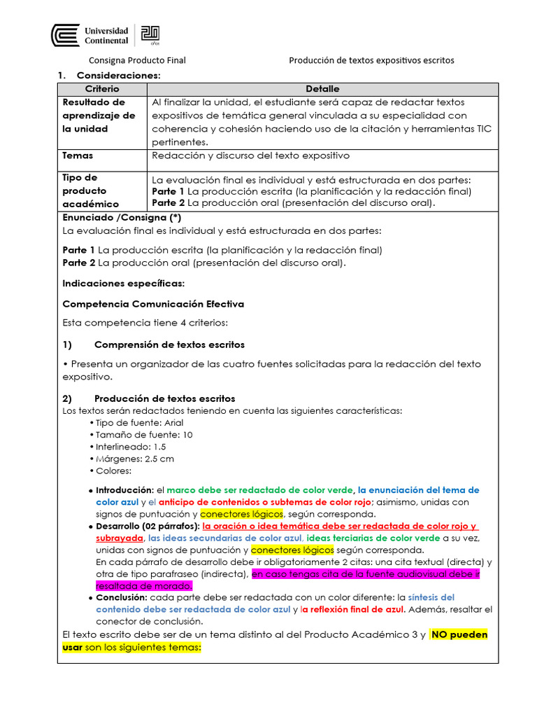 Evaluación Final CONSIGNA 2024-00 | PDF | Arte