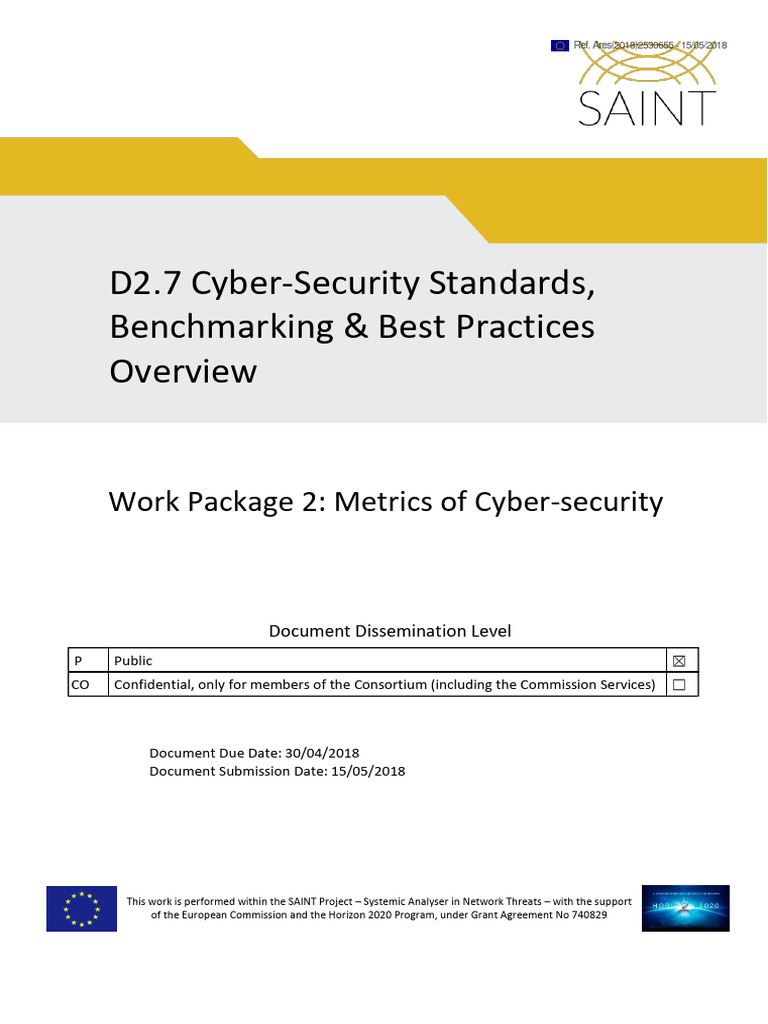 Benchmarking of Cyber Security Frameworks 1688576554 | PDF | Security | Computer Security