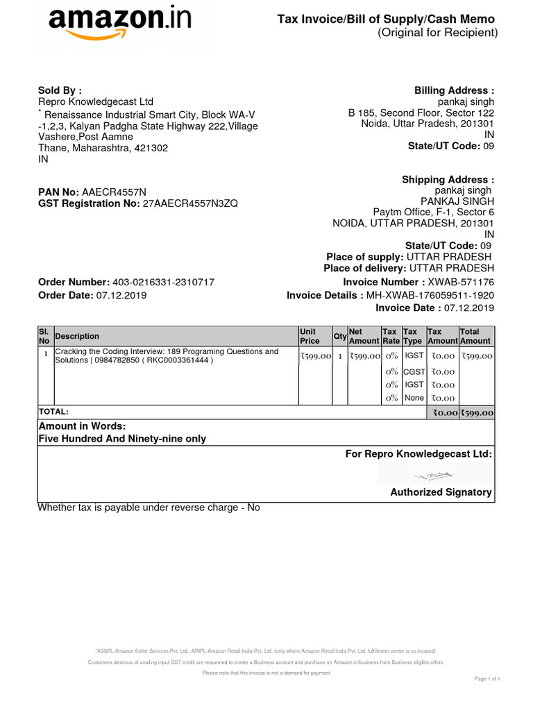 Invoice | PDF | Invoice | Money
