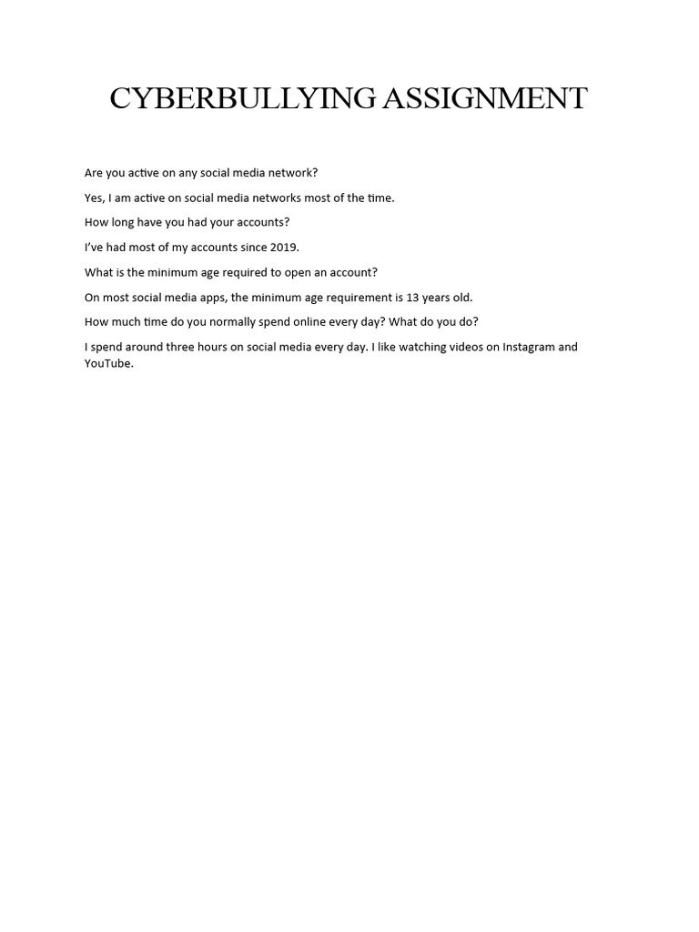 Understanding Cyberbullying and Safety Tips | PDF | Cyberbullying ...