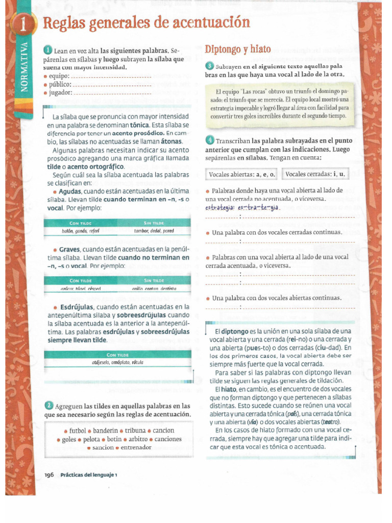 REglas Generales de Acentuación, Mayúscula, Signos de Puntuación y Usos ...