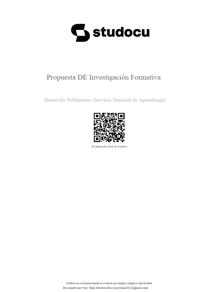 Propuesta de Investigación Formativa GA4-240201064-AA2-EV01 | PDF ... Propuesta de Investigación Formativa GA4-240201064-AA2-EV01 | PDF ...