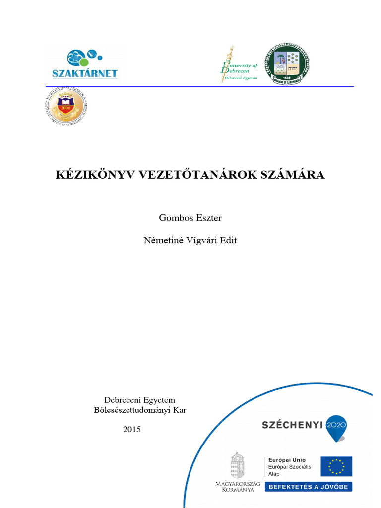 Kezikonyv Vezetotanarok Szamara | PDF