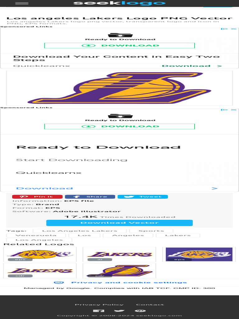 Los Angeles Lakers Logo PNG Vector (EPS) | PDF