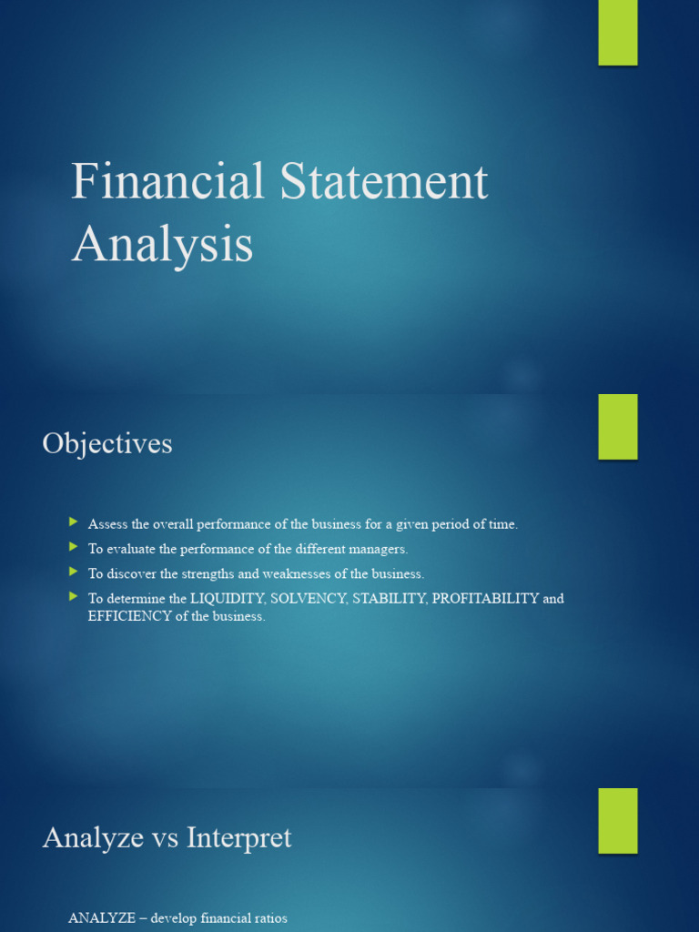 Financial Statement Analysis | PDF | Financial Statement | Inventory