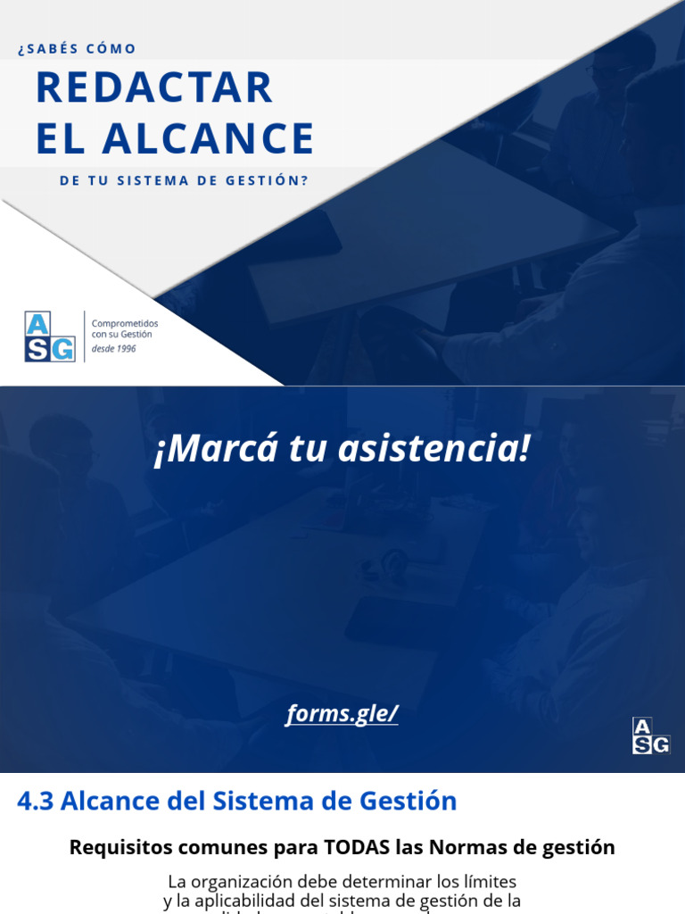 Redacción del Alcance en SGC ISO 9001 | PDF | Calidad (comercial ...