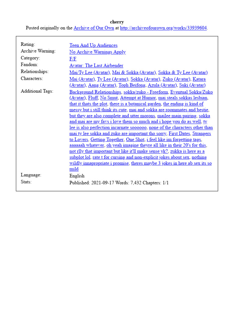 Cherry | PDF