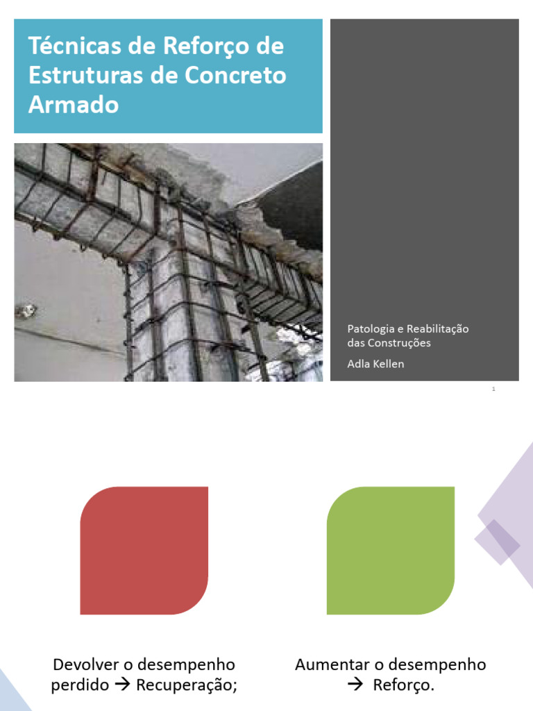 Tcnicas de Reforo de Estruturas | PDF | Concreto reforçado | Viga