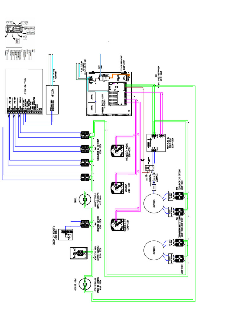 Diagrama Conexionado Salas | PDF