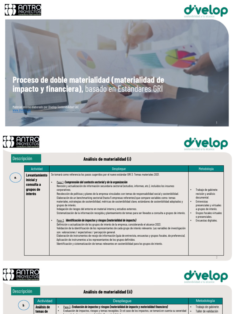 Doble Materialidad | PDF