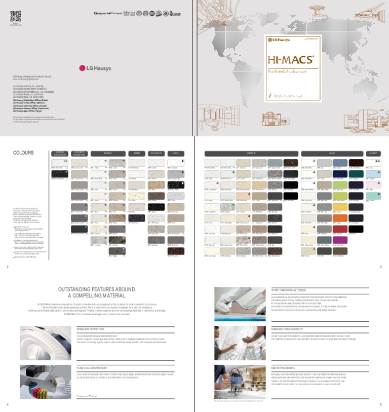 Hi-Macs Catalouge Iyafco. | PDF