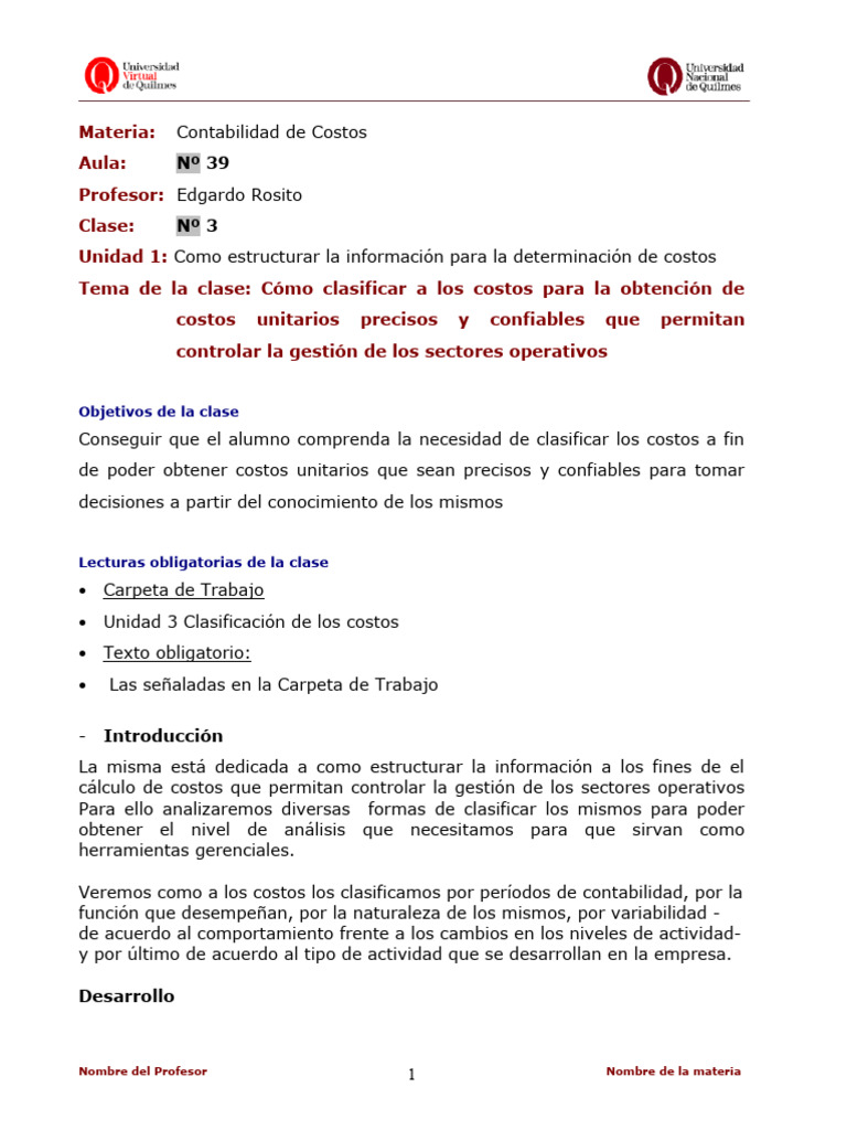 Clasificación Precisa de Costos | PDF | Costo | Contabilidad