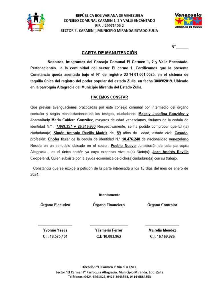 Ejemplo De Modelo De Carta Modelo De Carta De Comunicacion Peter/carta ...
