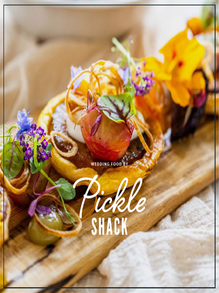 Pickle Shack Wedding Sample Menu 2023 | PDF | Sauce | Pickling