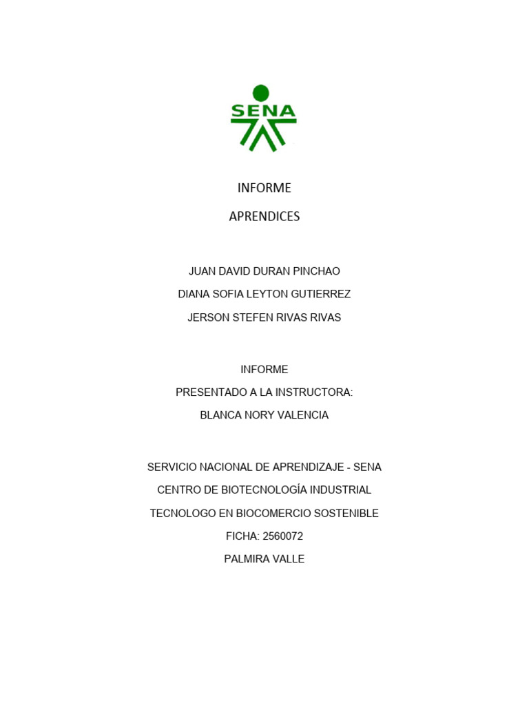 Informe Blanca Nory | PDF