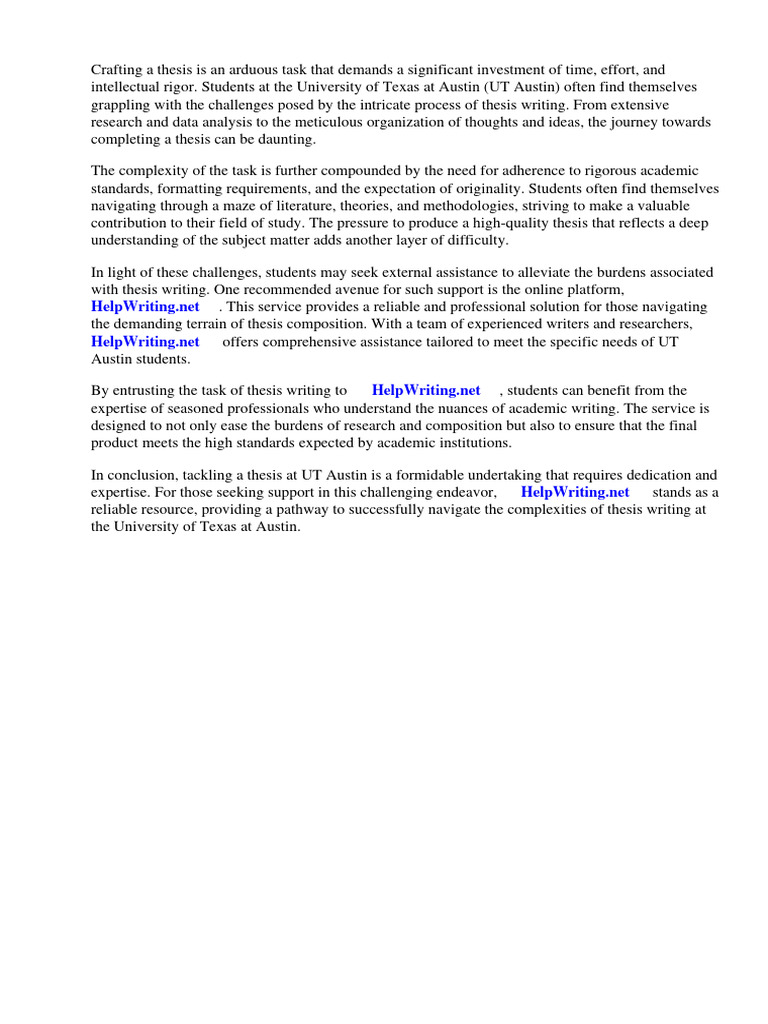 Thesis Ut Austin | Download Free PDF | Essays | Thesis