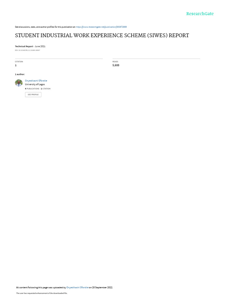 Si Wes Report | Download Free PDF | Nondestructive Testing | Internship
