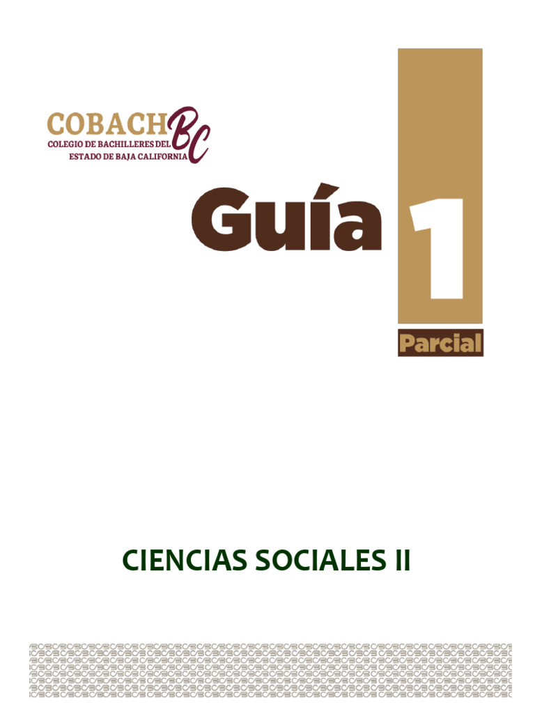 Guía de Estudio Primer Parcial - Ciencias Sociales II | PDF