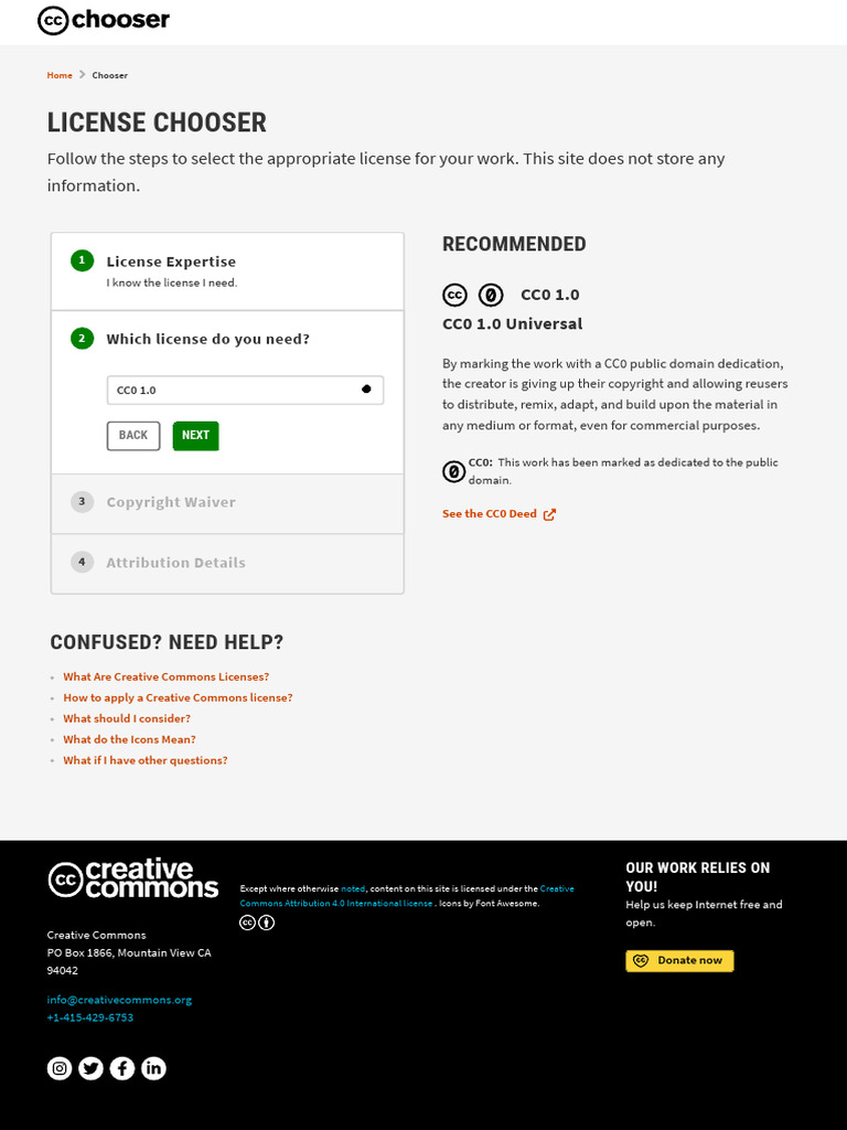 Choose a License | PDF | Creative Commons License | Creative Commons