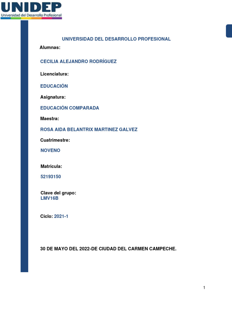 CAR-SEM2-ACT1-Cuadro Sinópticosistema Educativo Alemán | PDF