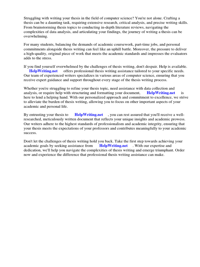 Thesis Topics Department of Computer Science | PDF | Thesis | Computer ...