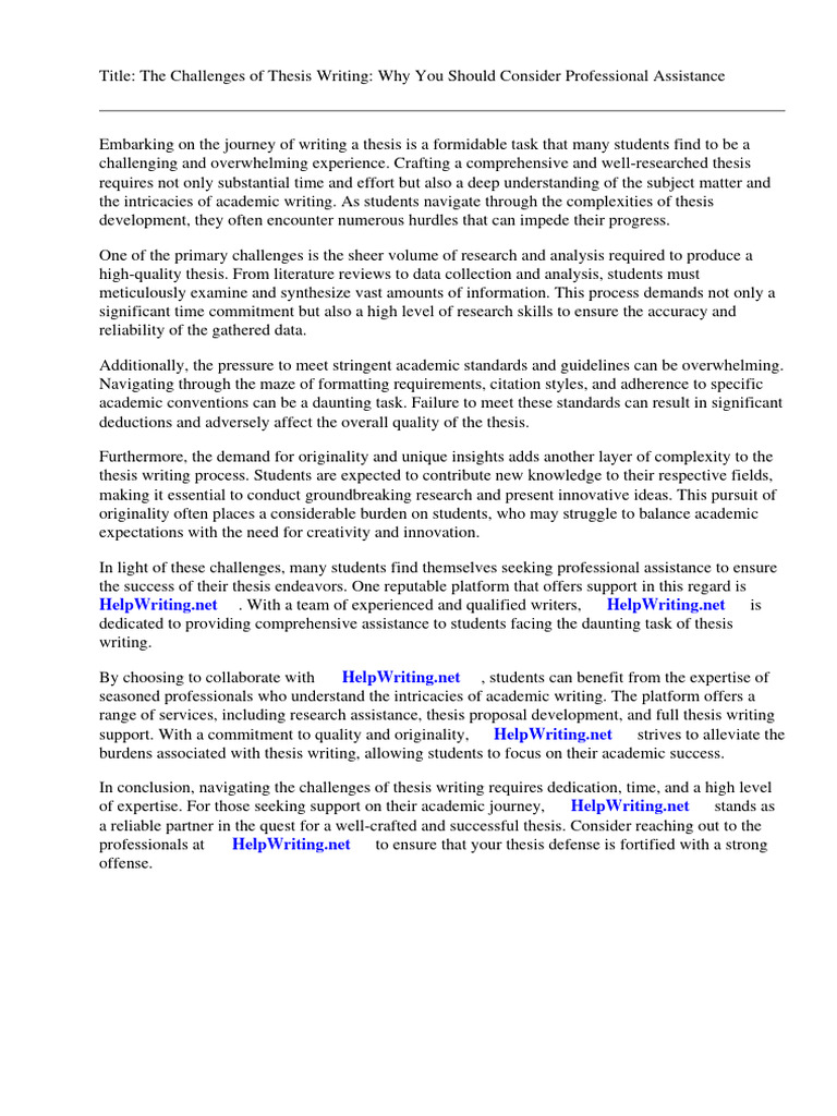 Best Thesis Defense Is A Good Thesis Offense | PDF