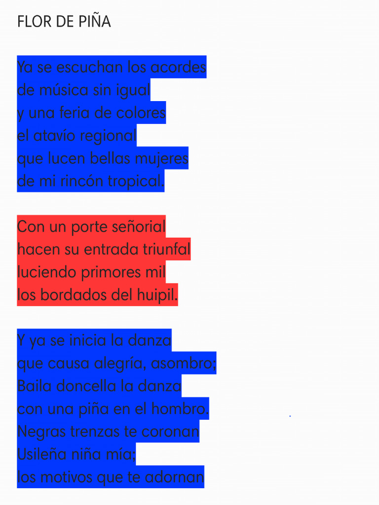 POEMA FLOR DE PIÑA | PDF