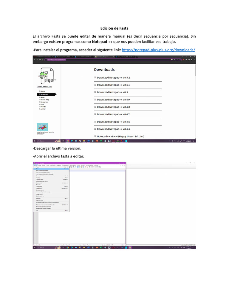 Edición de Fasta | PDF