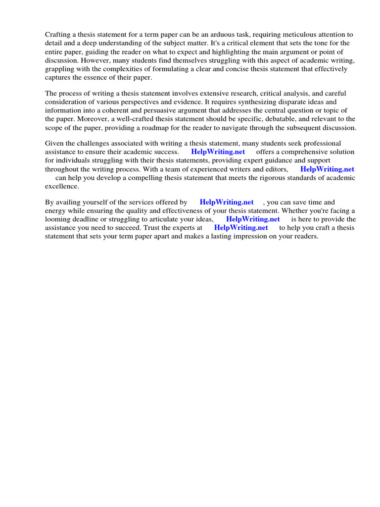 Mastering Thesis Statement Writing | PDF | Thesis | Essays