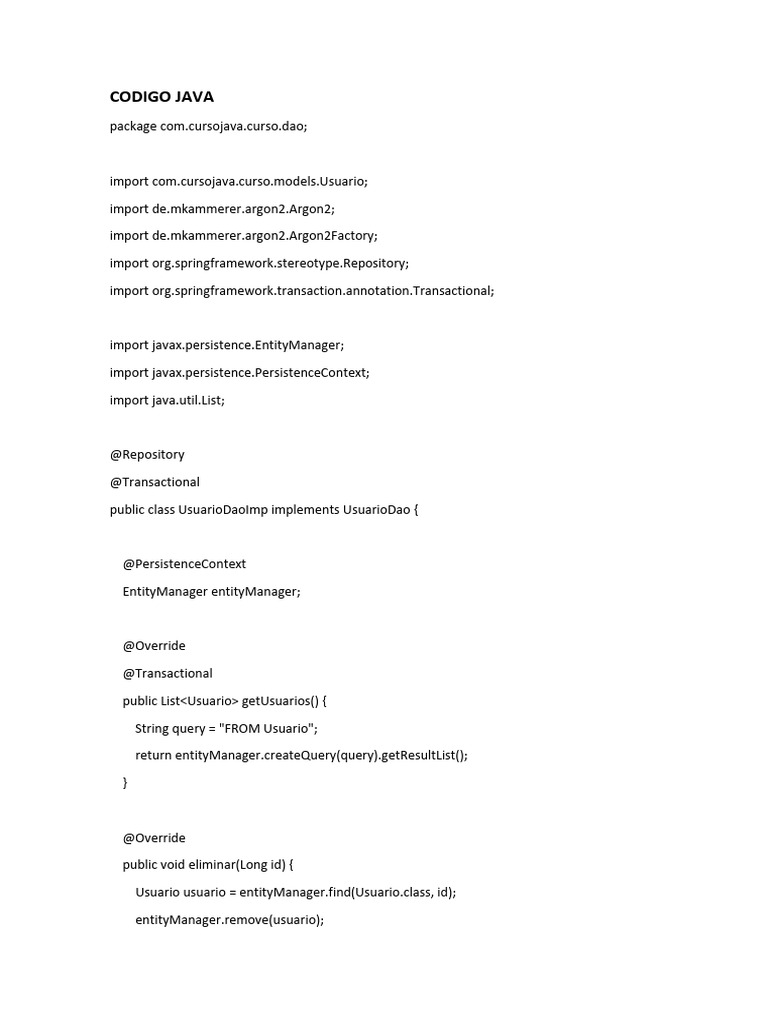 Codigo Java | PDF | Informática | Tecnología