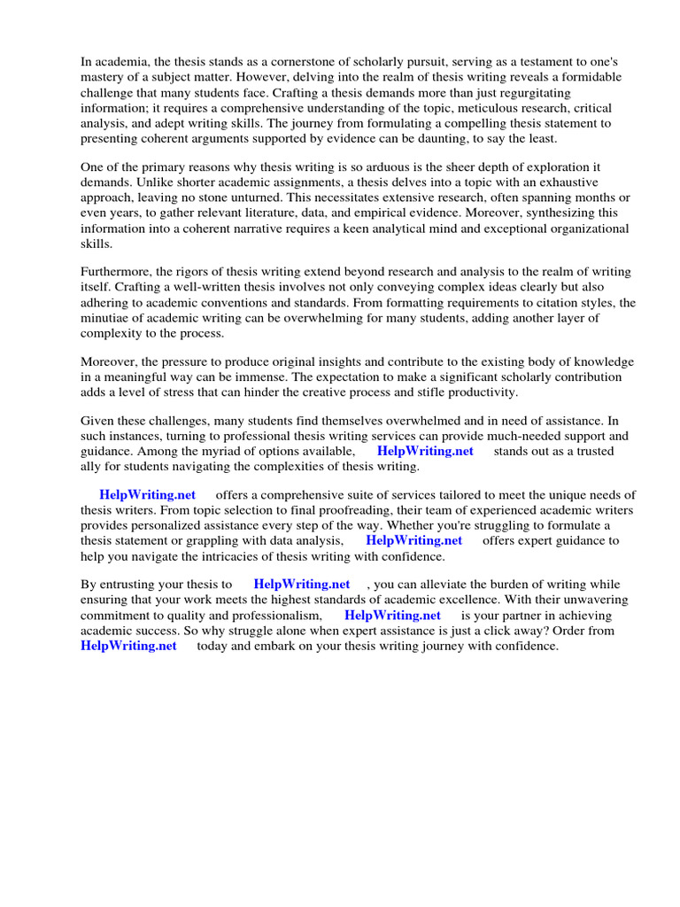 Why Do We Need Thesis | PDF | Thesis | Essays