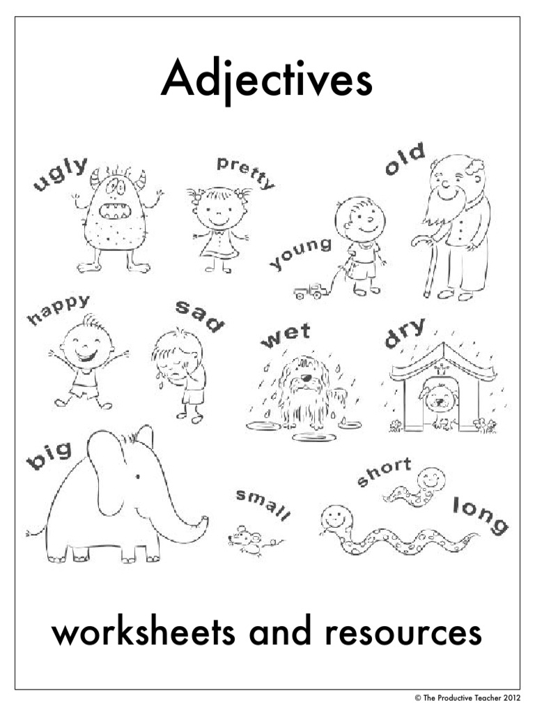 Adjectives: Worksheets and Resources | PDF | Teachers | Noun