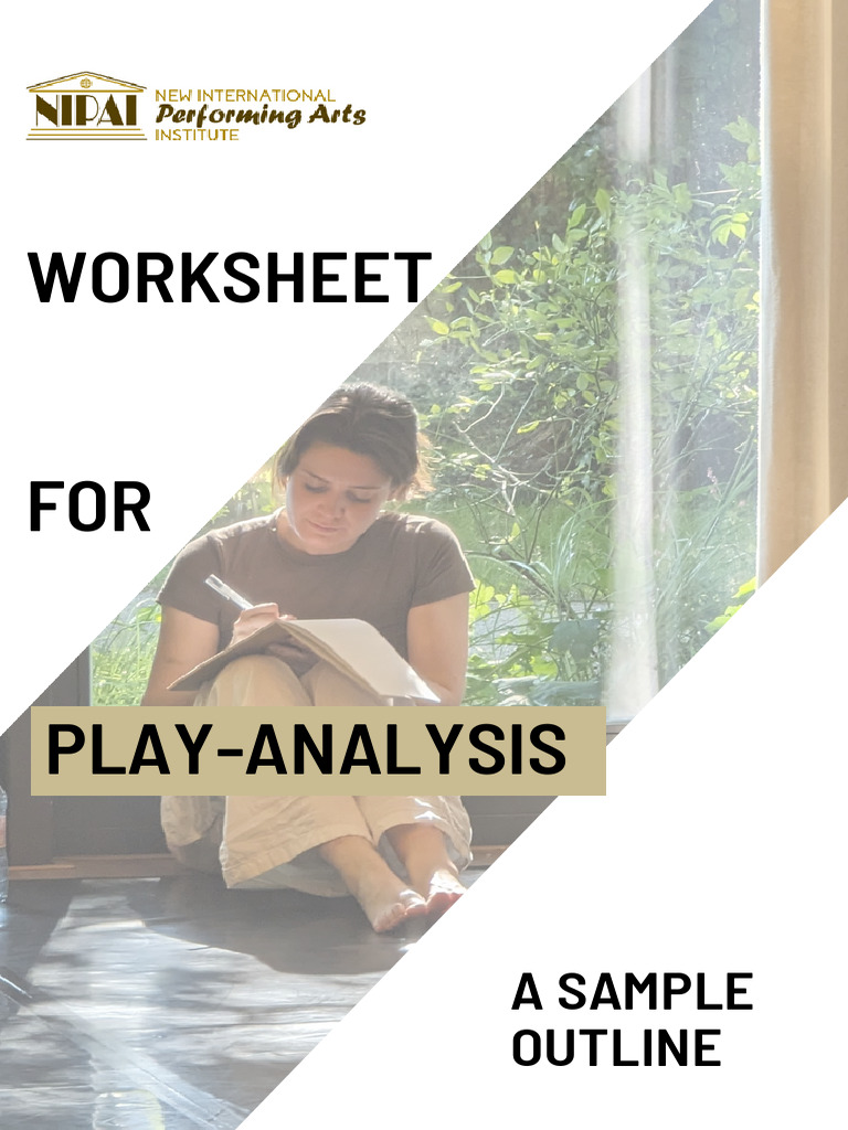 Play Analysis Worksheet Guide | PDF | Verb | Linguistics