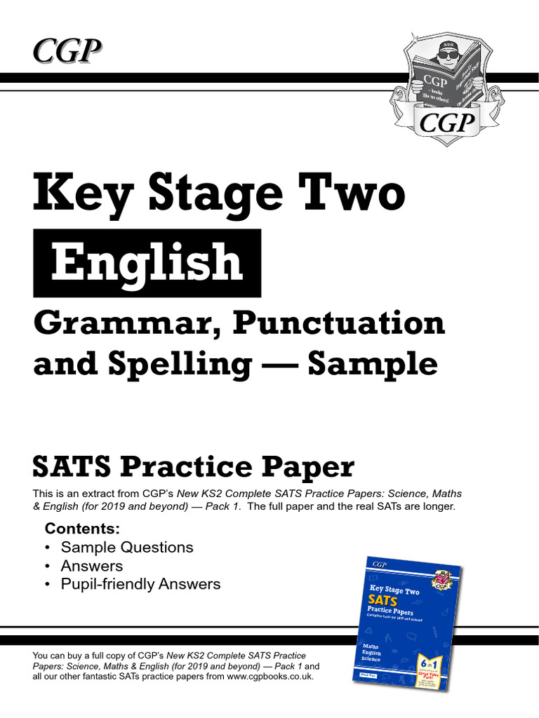 KS2 SampleSATsPaper GPS | PDF