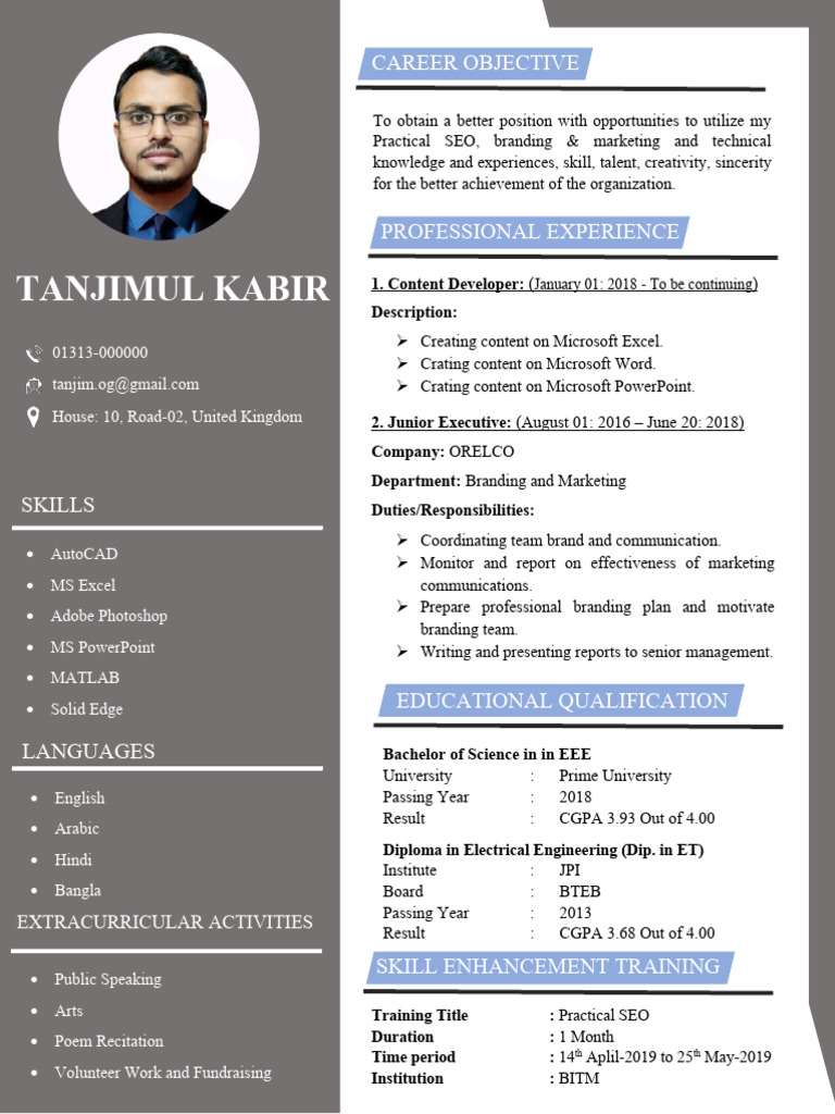 Resume by Online Educatio 360 | PDF