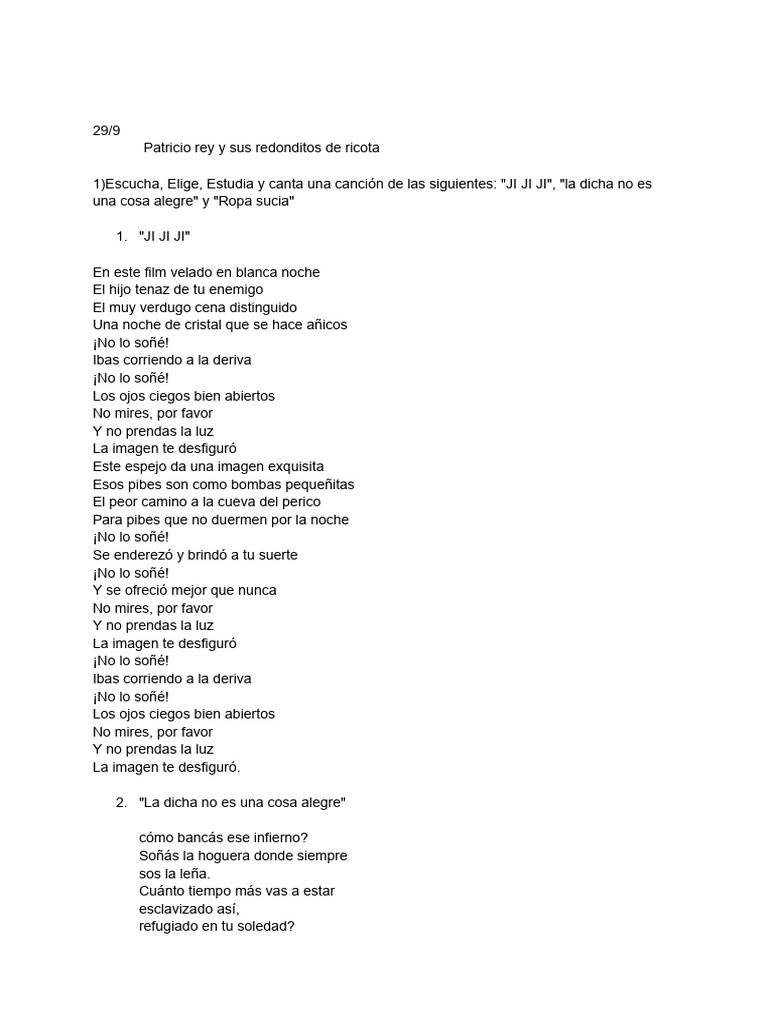 Los Redonditos de Ricota | PDF