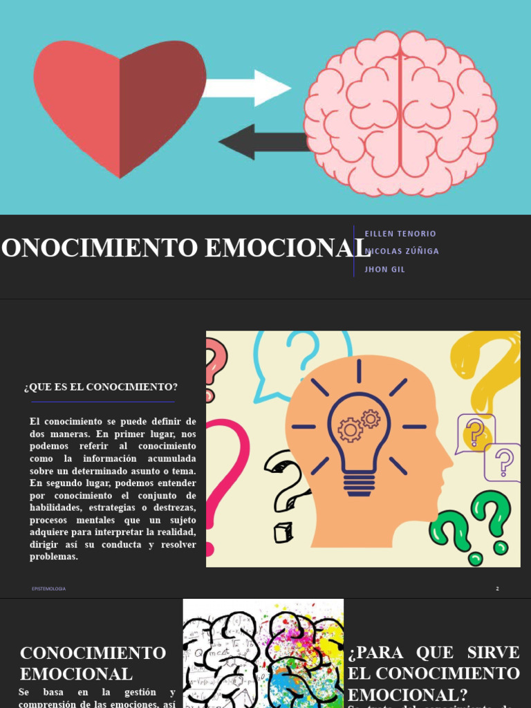 Conocimiento emocional | PDF | Las emociones | Inteligencia emocional