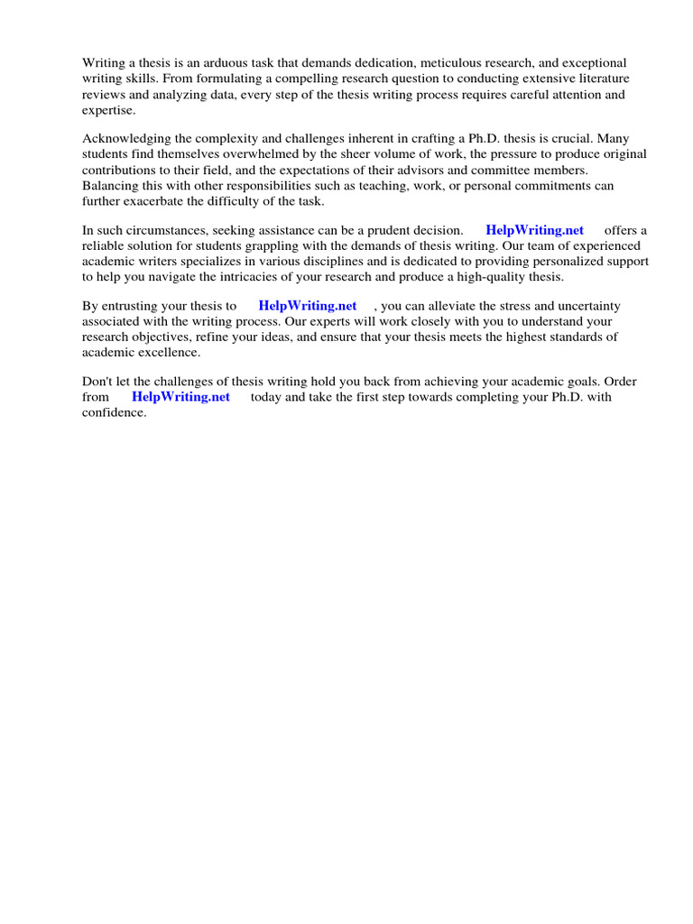 Acknowledgement For PHD Thesis PDF | PDF