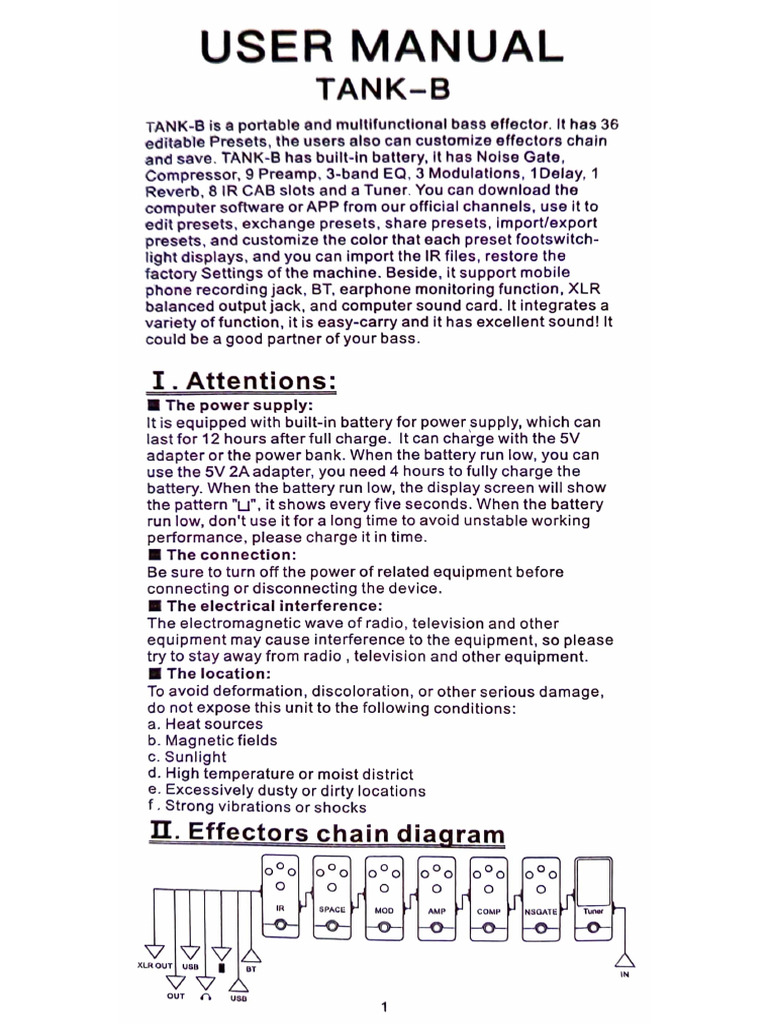 M Vave Tank B Manual | PDF