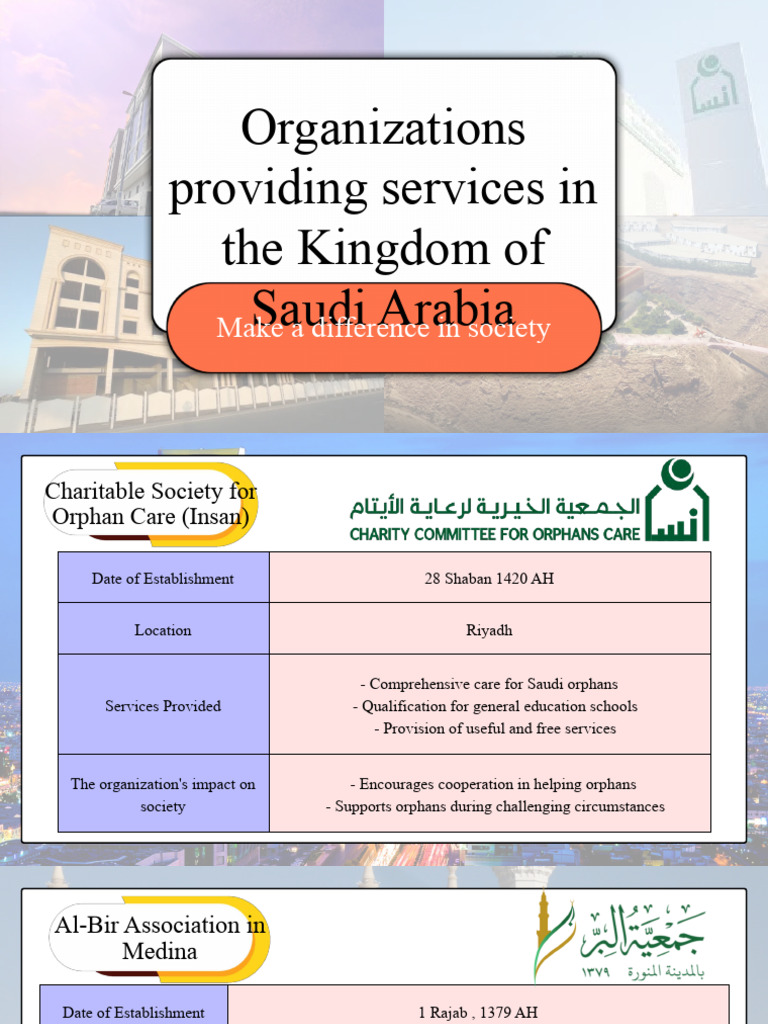 Organizations Providing Services in the Kingdom of Saudi Arabia ...