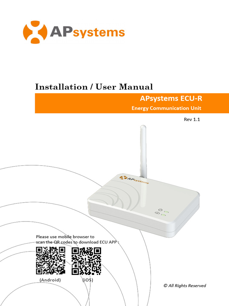 APsystems ECU R User Manual - Rev1.1 - 2017 12 1 2 | PDF | Wireless Lan ...