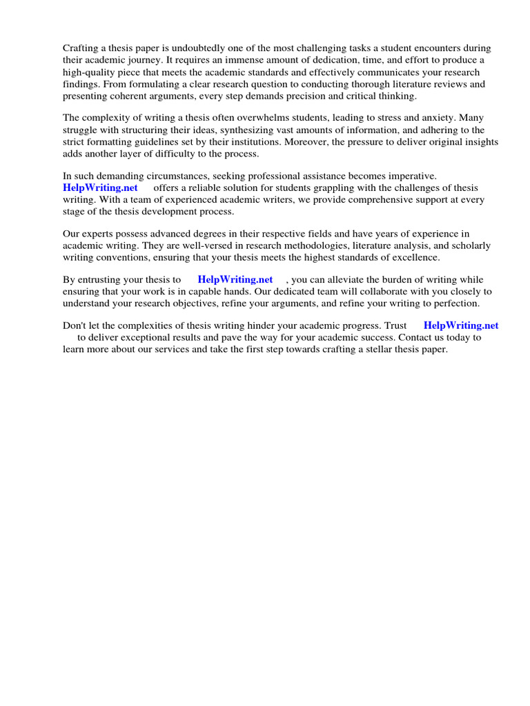 How To Write Thesis Paper | PDF | Thesis | Citation