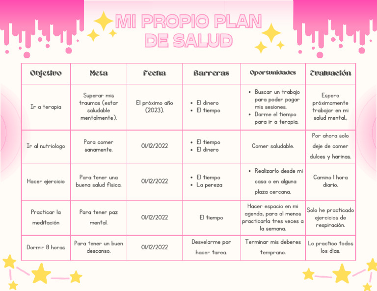 Plan de Salud | PDF | Relaciones personales, crianza y desarrollo ...