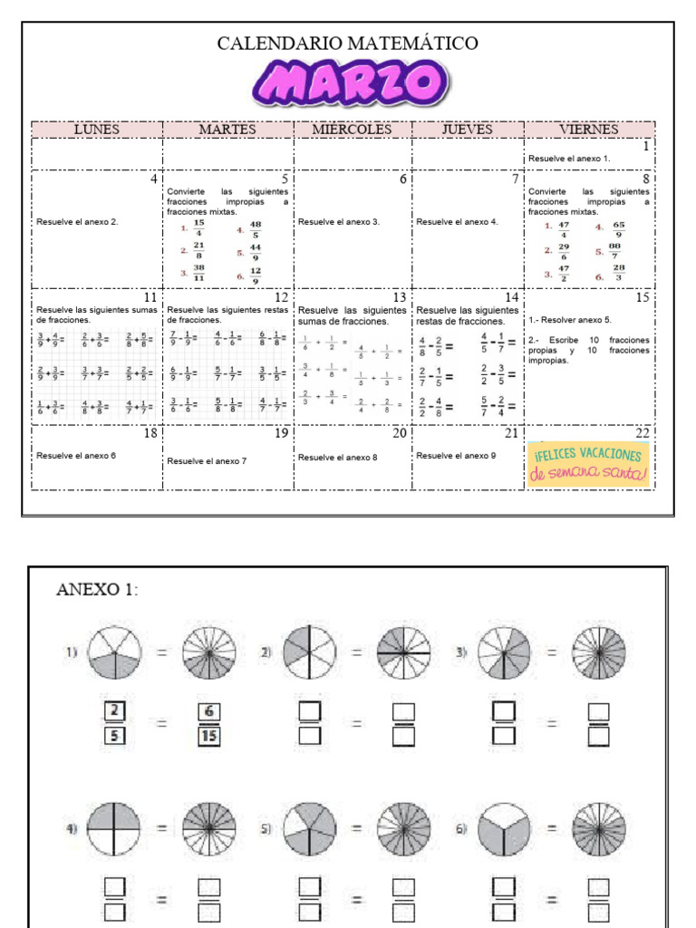 Calendario Marzo | PDF