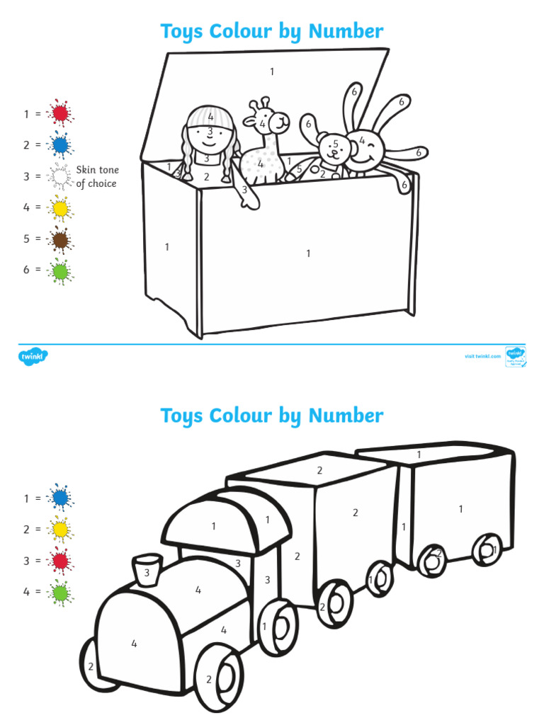 T M 1632127410 Eyfs Toys Colour by Number - Ver - 1 | PDF