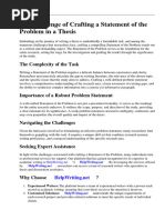 Example of A Dissertation Problem Statement | PDF | Thesis | Essays