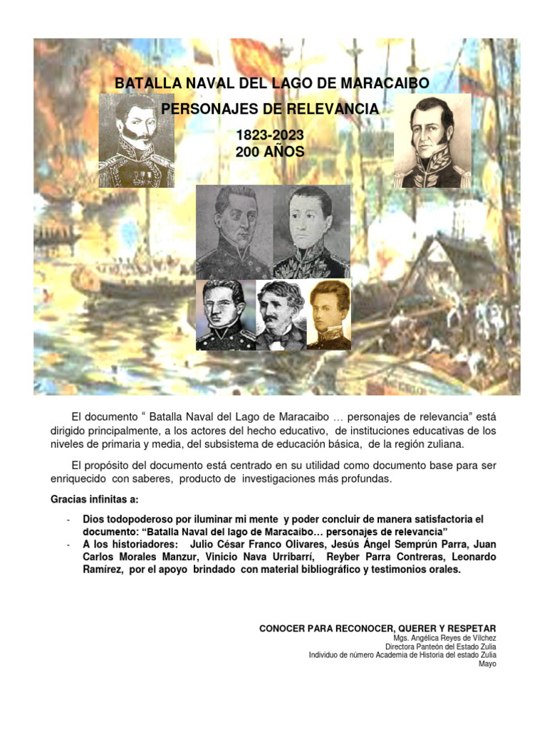 Batalla Naval Del Lago y Personajes de Relevancia | PDF | Militar