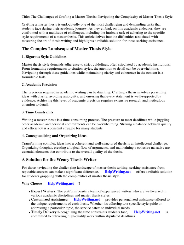 Master Thesis Style | PDF | Thesis | Heat