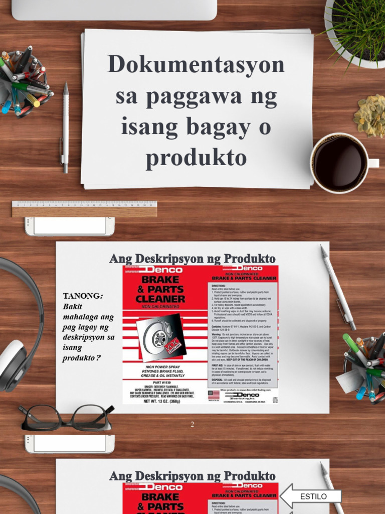 Dokumentasyon Sa Paggawa NG Isang Produkto | PDF