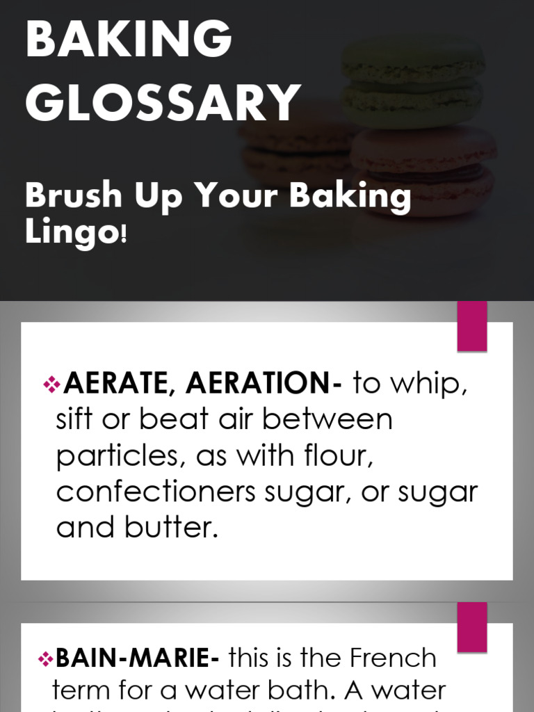 Baking Glossary BPP 10 | PDF
